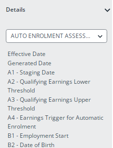 Using Auto Enrolment Assessments